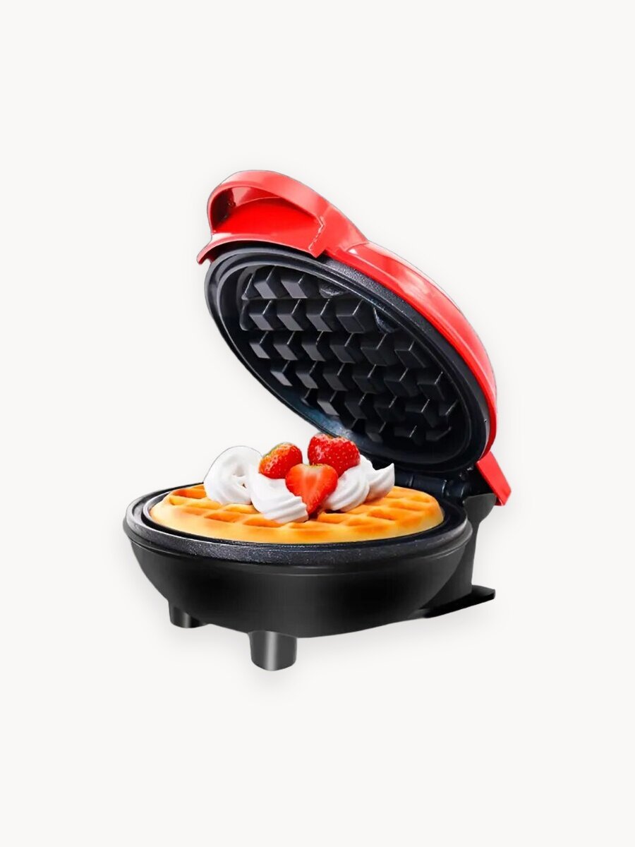 Вафельница, керамика, 1500 Вт, антипригарное покрытие, для венских и бельгийских вафель