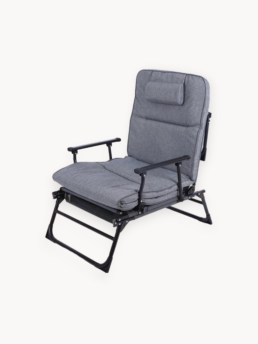 Кресло-кровать PURE YOU, трансформируемая, с матрасом, серая