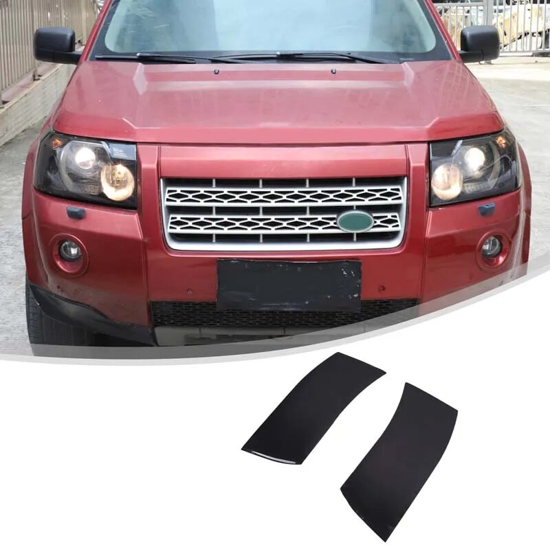 Для Land Rover Freelander 2 2007-2015: черно-желтая пленка из ТПУ для передних и задних фар, style 1