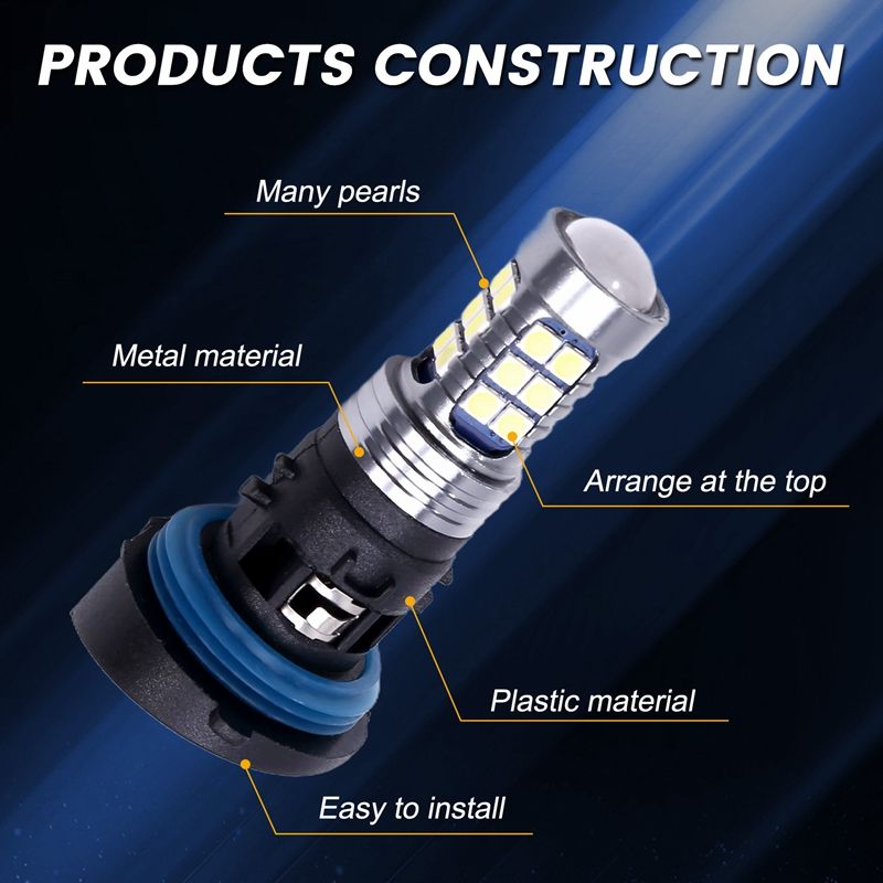 Дневной свет LED "PH24W белого цвета, для Peugeot 3008 2011 / Citroen C5 2010-2012.