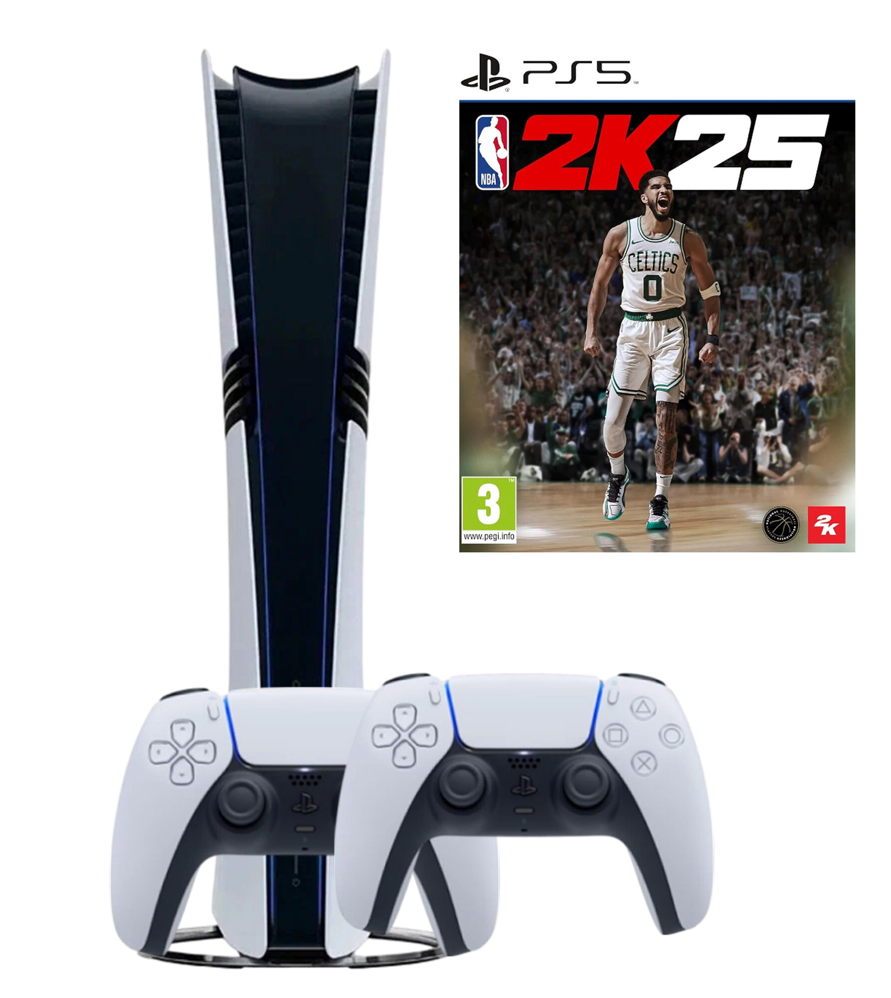 Игровая приставка PS5 Pro + игра NBA 2K25+ DualSense PS5 White
