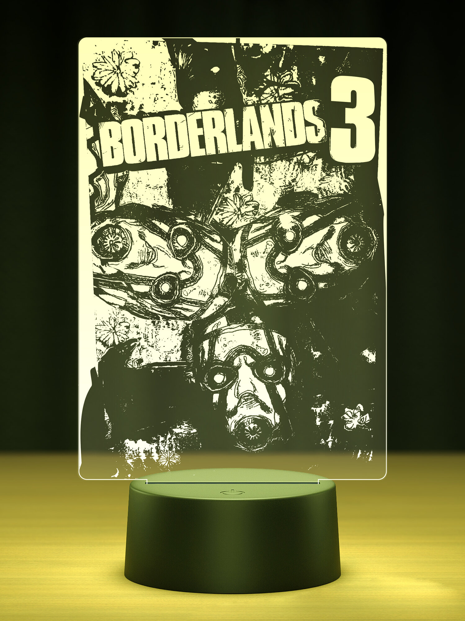 Ночник Бордерлэндс - Borderlands. Яркий акцент в интерьер — стильный декор для комнаты, который сразу цепляет взгляд.