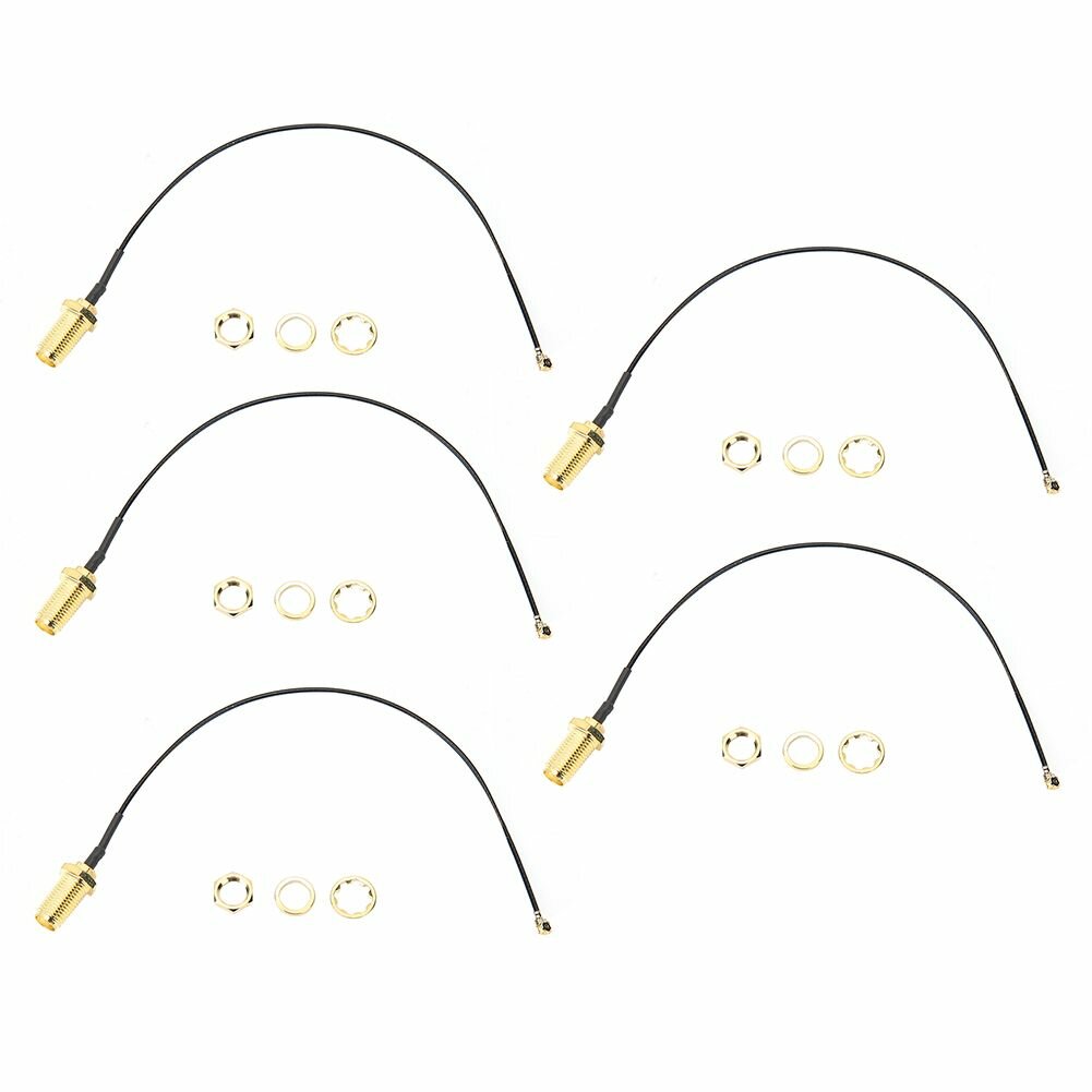 Адаптер SMA -> u.FL IPEX, кабель, 5шт x 15см