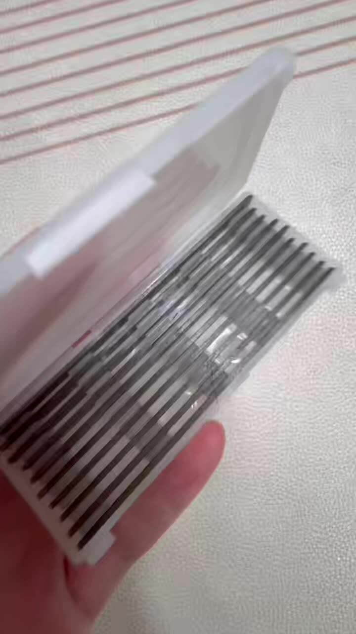 Двусторонние ножи для электрорубанка 82 мм из HCS, 10 шт. (82x5,5x1,2 мм)