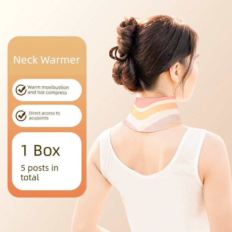 Полынь, согревающий пластырь для шеи, шейный позвоночник, горячий компресс, самонагревающийся согревающий пластырь на