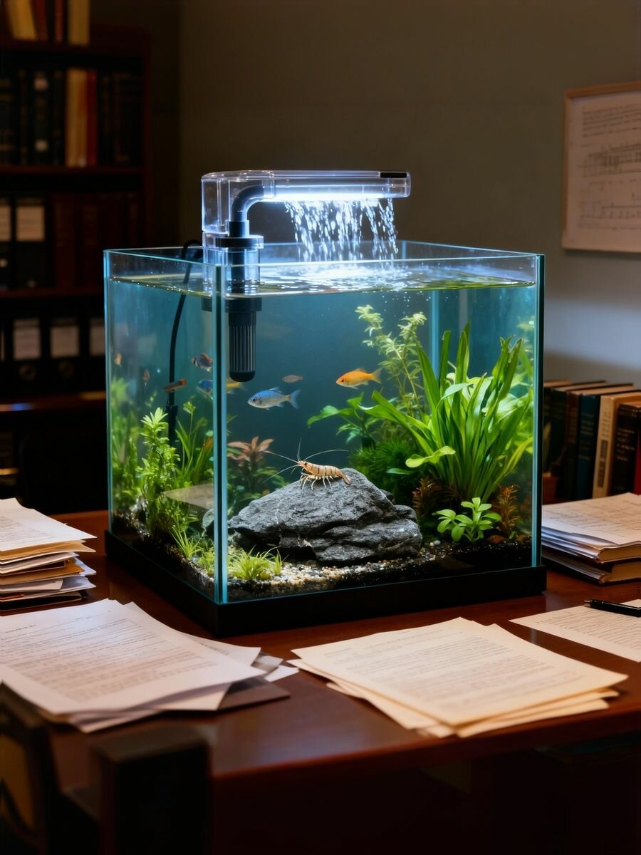 Камень Серая гора для аквариума и террариума, натуральная природная декорация/Креветкин дом