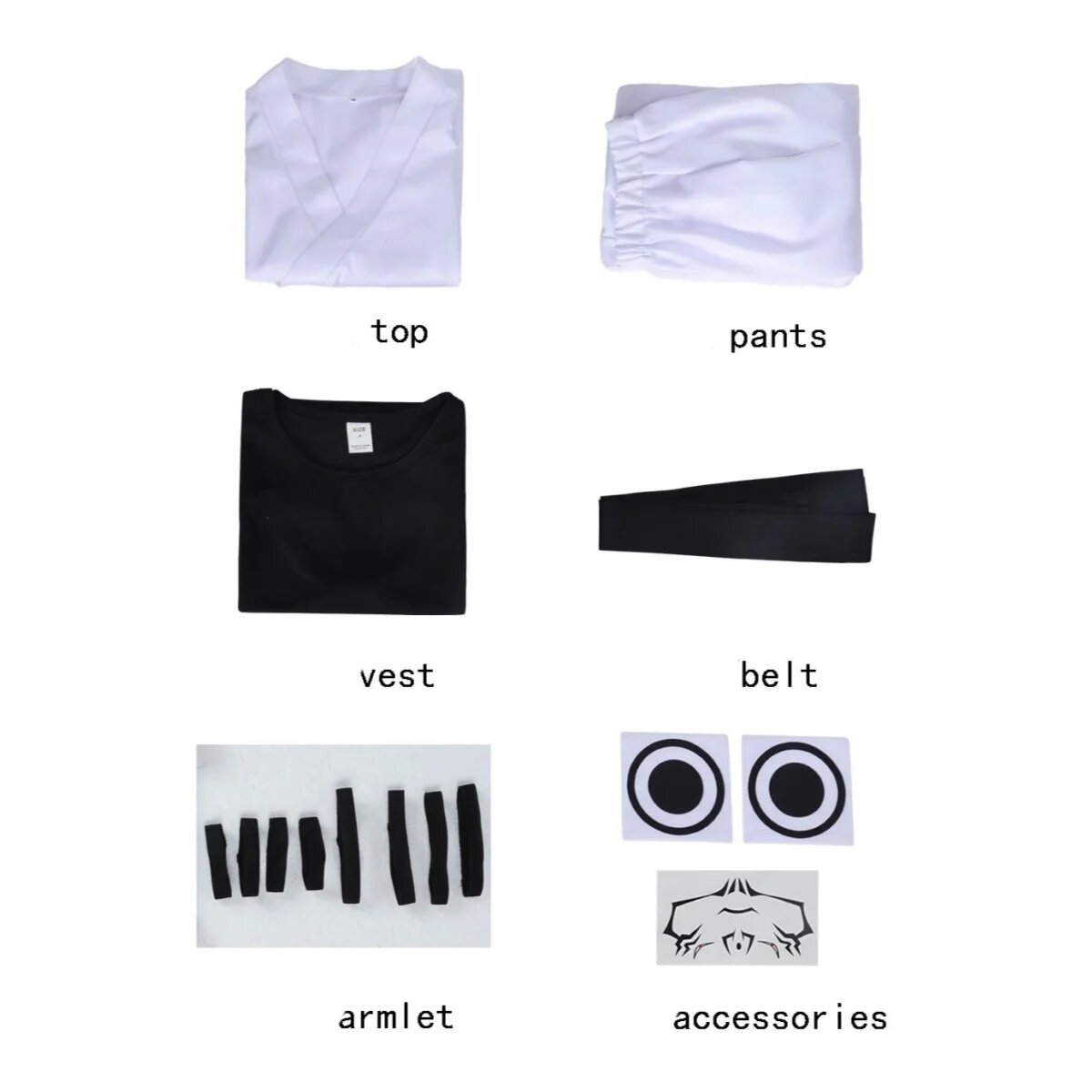 Jujutsu Kaisen Ryomen Sukuna Косплей костюм белый XS, suit