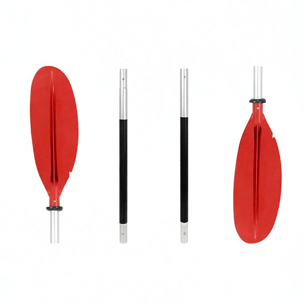4pcs Детachable Adjustable Kayak Paddles Aluminum Alloy Shaft Head Paddle Black White Red Yellow Blue Green 221cm 910g