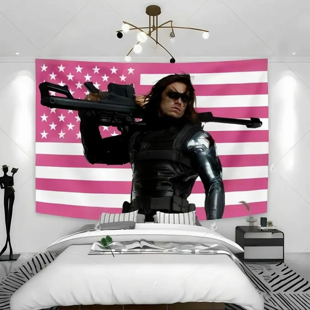 Гобелен Баки Барнс персонаж уникальный творческий