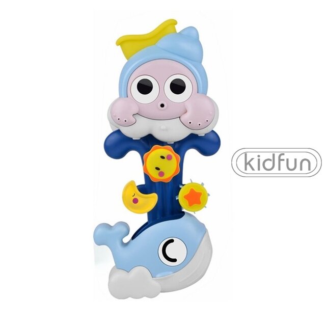 Детские игрушки водный спрей улитка кит ванна игрушки младенцев новорожденных игры Squkrinkler ванная комната для детей ванная комната душ детские игрушки ванна игрушки (синий)
