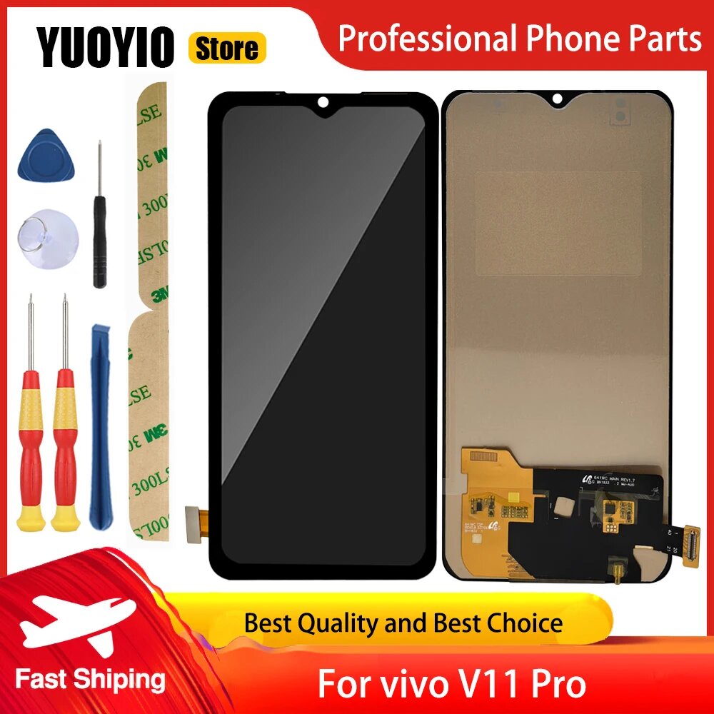Сенсорный экран для vivo V11 Pro V15 Pro S1 Pro X27 V17 Pro V19 Pro V21 5G Y7S Z1X Y30i Y33T Y50 Y85 V9 Y100 Z1 Pro Z5X ЖК-дисплей V11 Pro