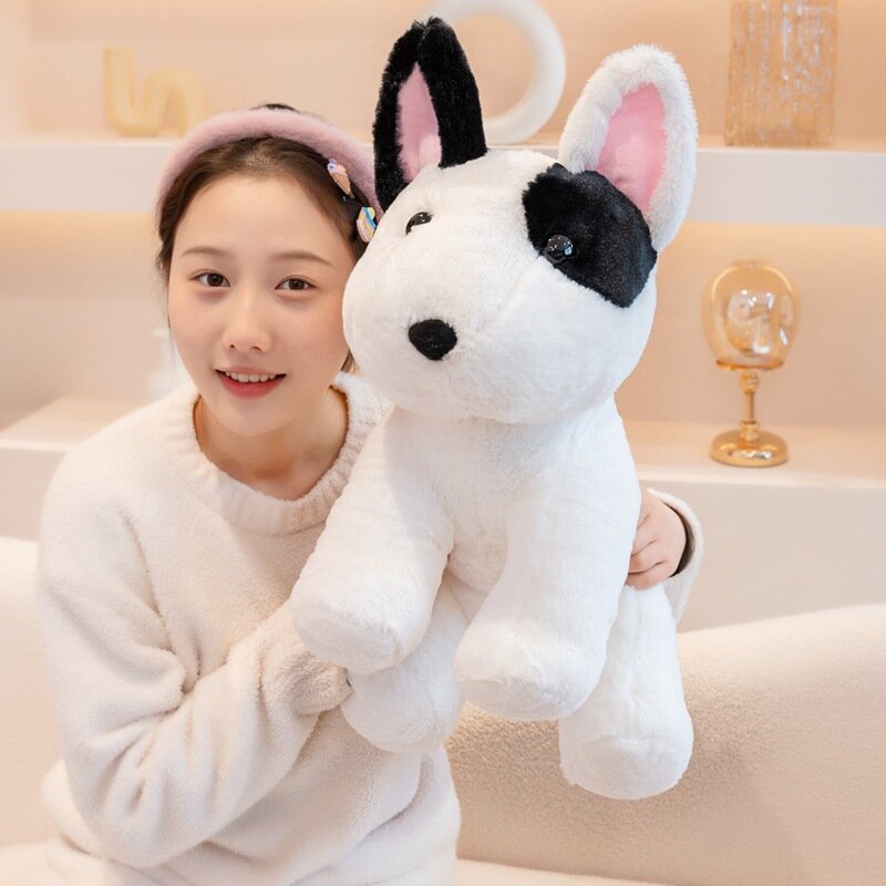 Мягкая плюшевая игрушка-подушка Bobbi Bear Creative в виде бультерьера, большая кукла-игрушка в виде клешни из игрового автомата.