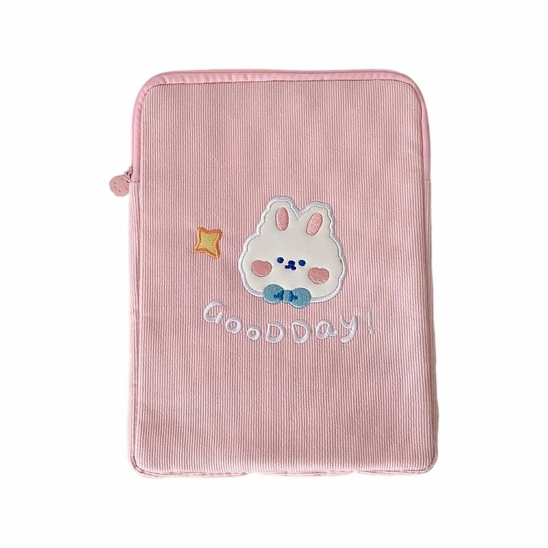 (1 шт) Чехол-органайзер для планшета 11 дюймов, для iPad, сумка для ноутбука - Розовый с кроликом