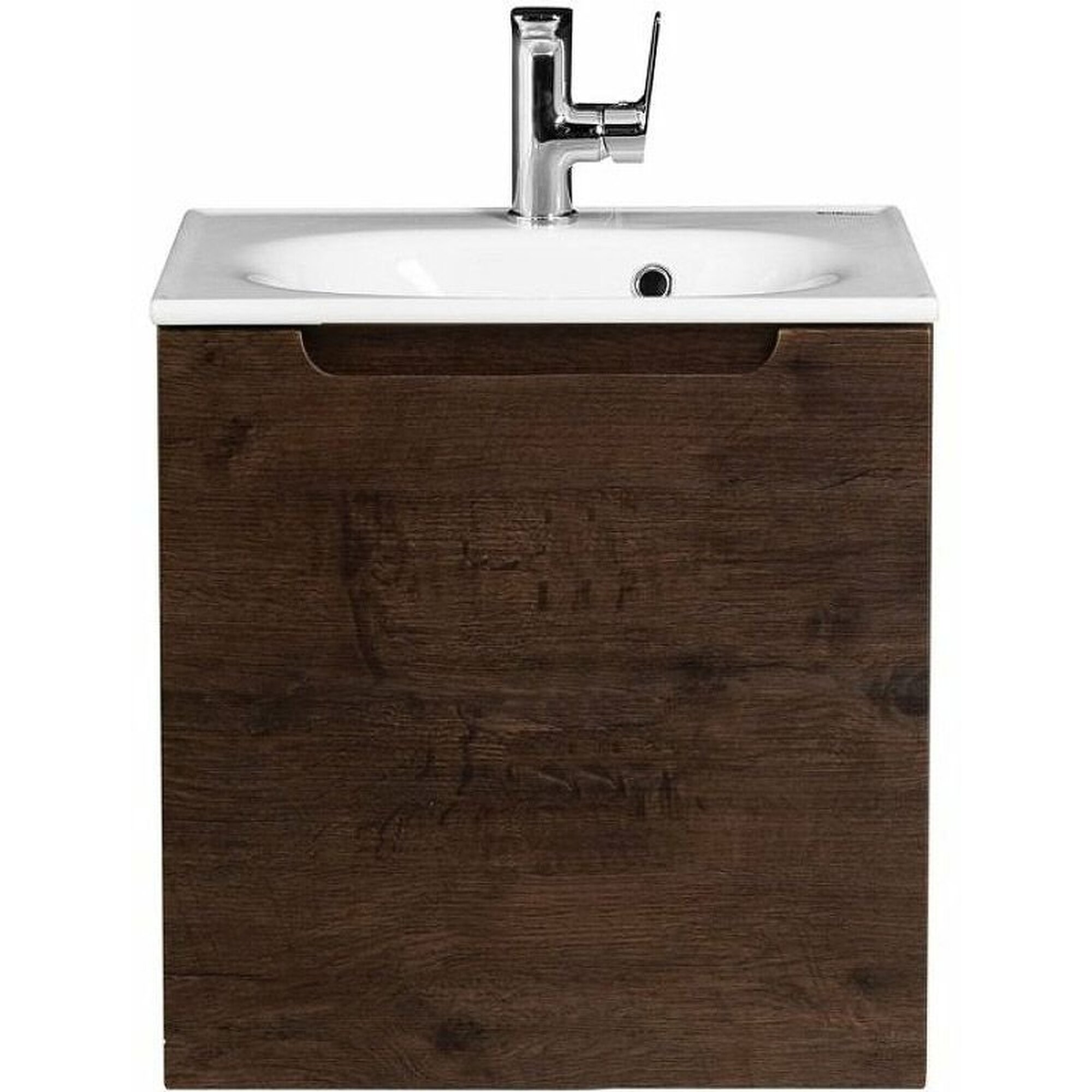 Подвесная тумба BelBagno Rovere Moro ETNA-500-1A-SO-RW-P-L, МДФ, цвет дуб, 49,6x39,2x50 см