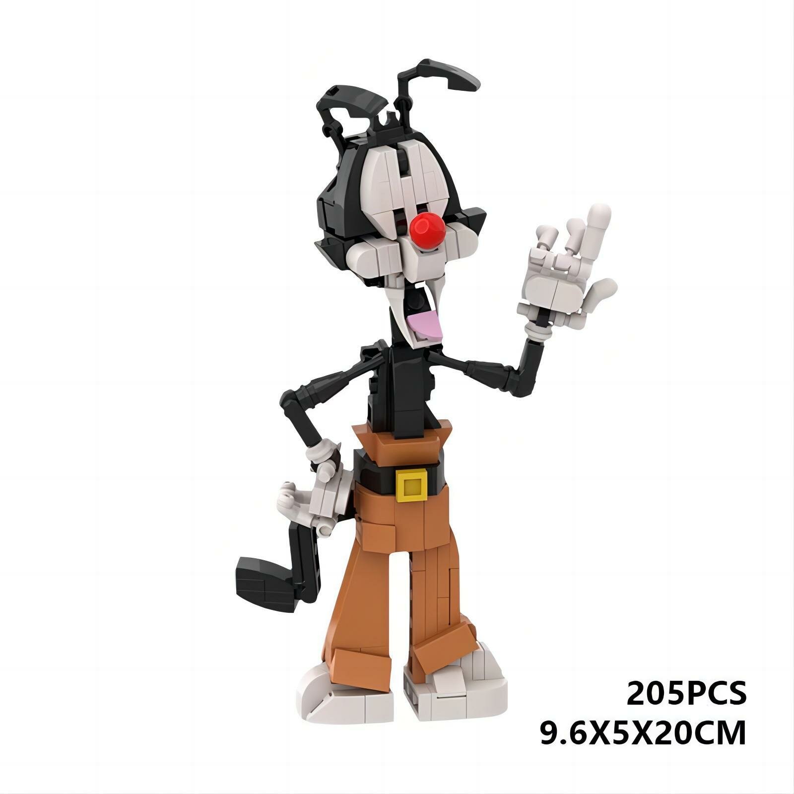 Соберите MOC карнавальный самбо, сумасшедший анимированный персонаж, периферийные строительные блоки, игрушки