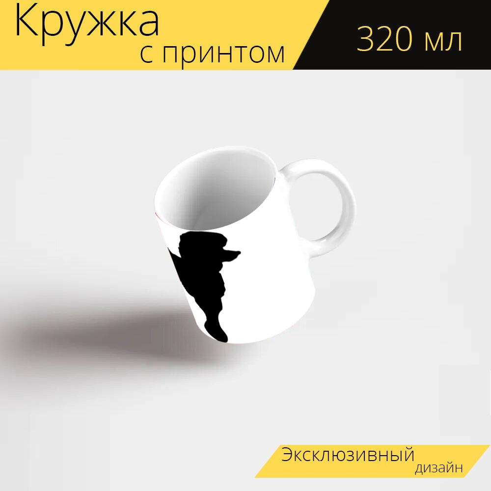 Кружка с рисунком, принтом "Пудель, собака, собачий" 320 мл.