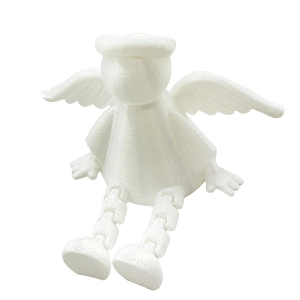 3D-печатное настольное украшение angel из нескольких частей, совместное подвижное украшение-белый-2