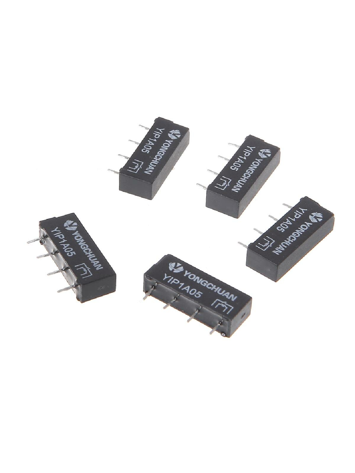 5 герконовых реле SIP-1A05 DC5V 1A
