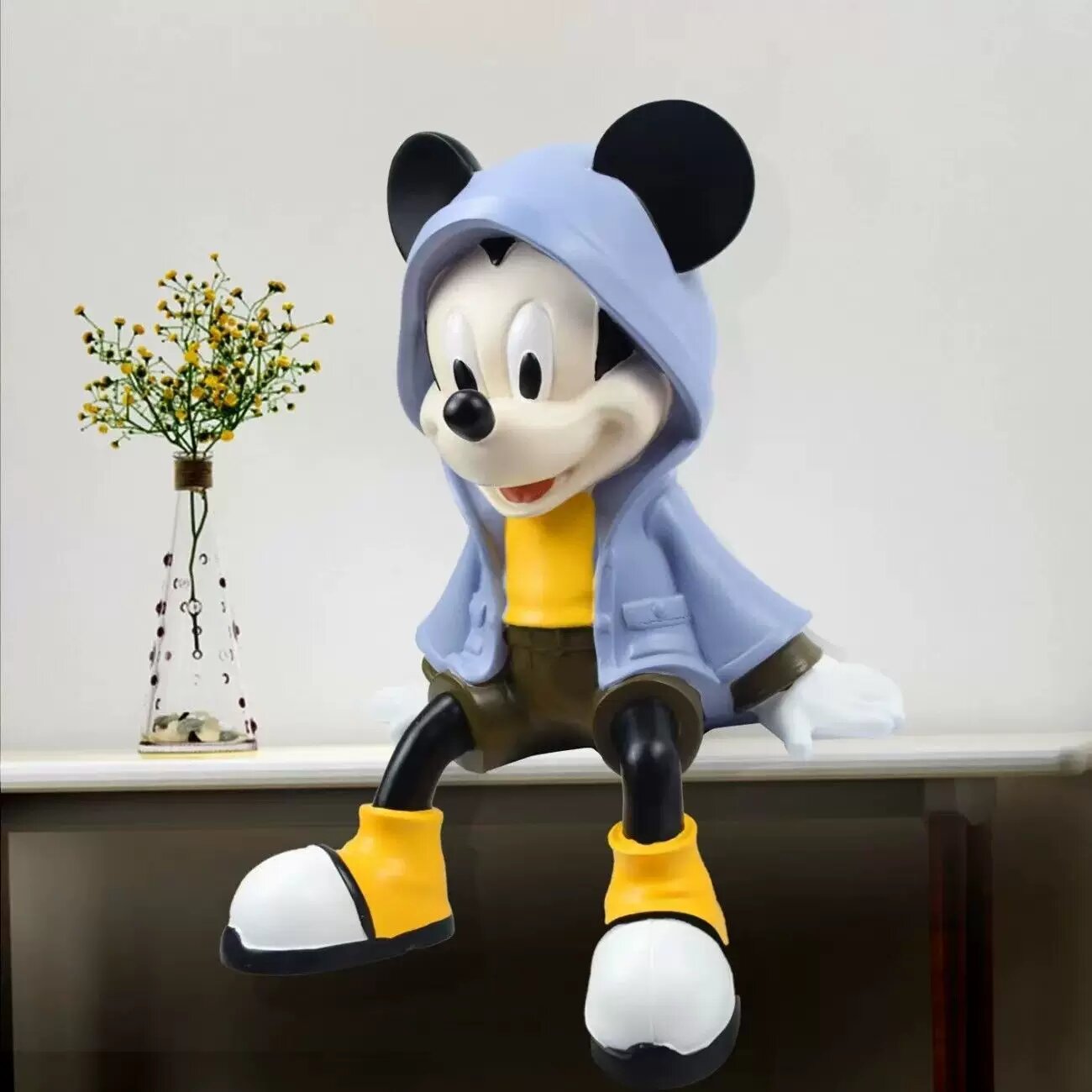 Микки в позе сидячей, украшение для тумбы под телевизор, декор для гостиной, офиса, настольные украшения, декор для