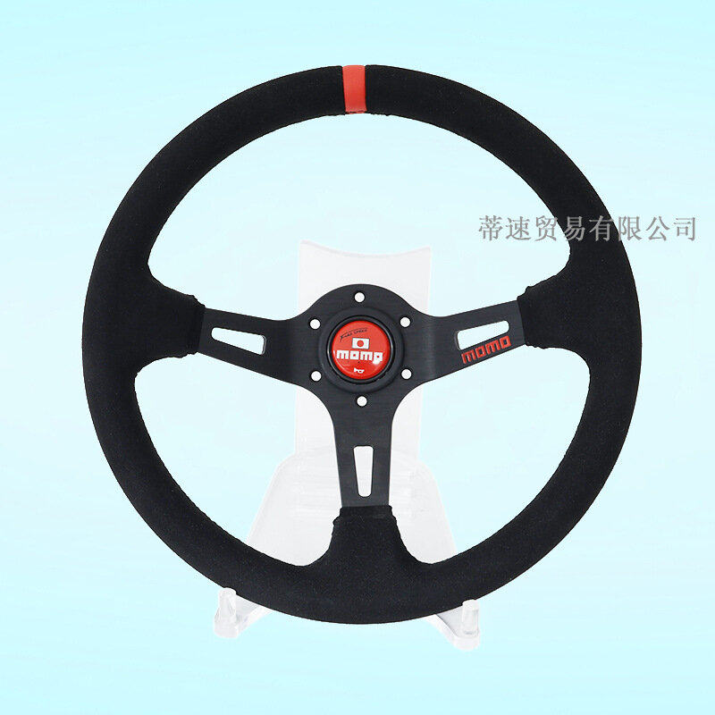 2026 Горячая распродажа 13inch Momo Новая модель Полноскоростной спортивный руль из замши для гонок и дрифта