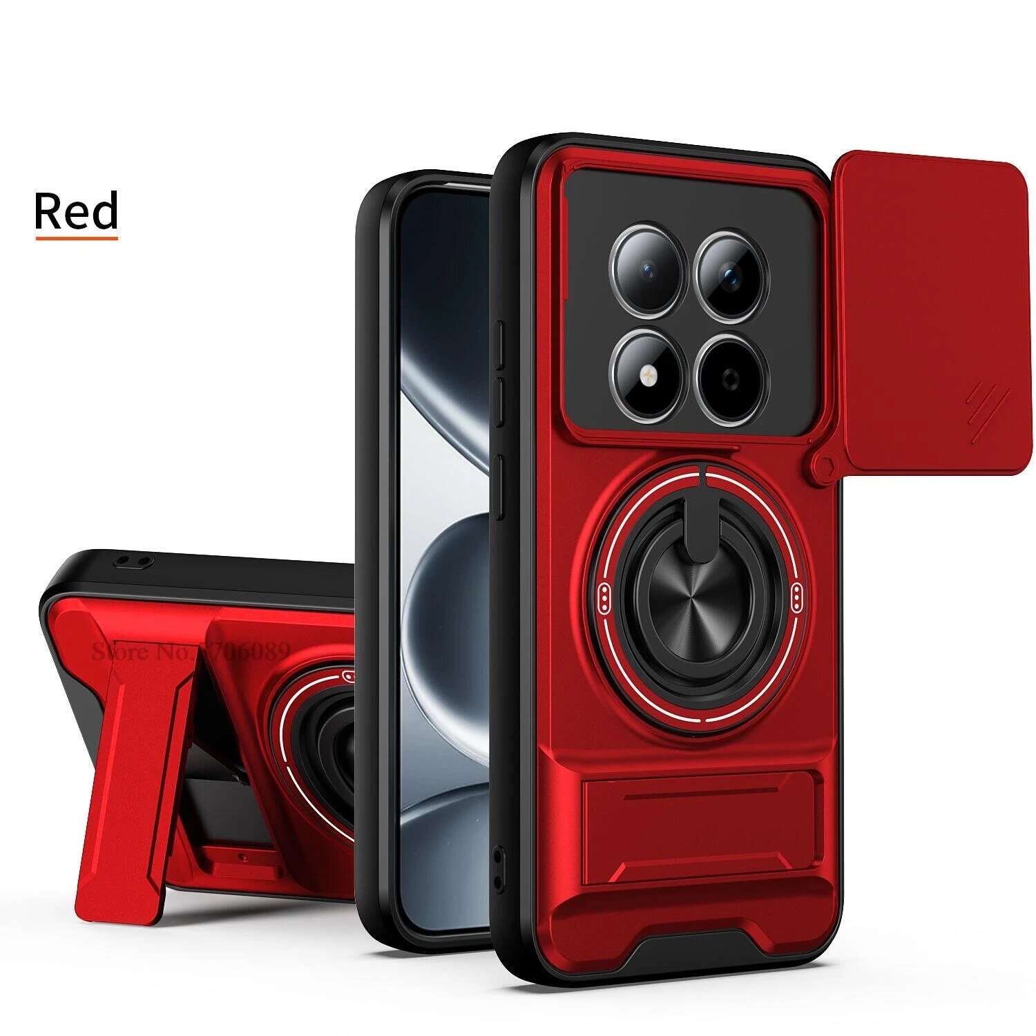 Чехол M8/M8 Pro 5G для Poco M8 5G, ударопрочный чехол с защитой Красный, Color 9, For Poco M8 5G