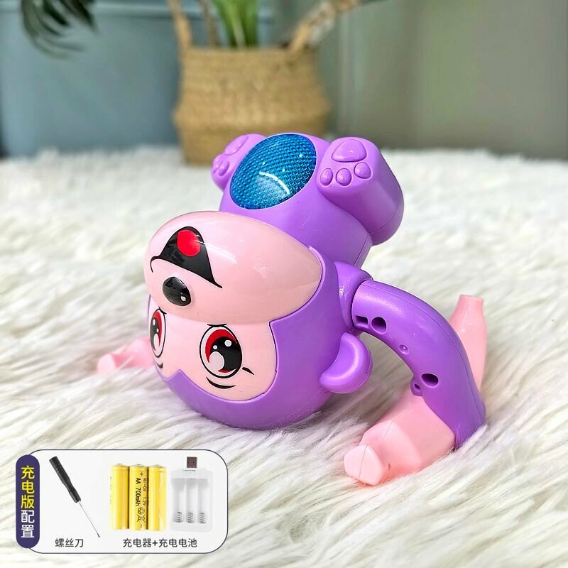 Детские игрушки для детей 0-1,5 лет, со звуком и движением, для детей от 9 месяцев, для ползания, для мальчиков и девочек, для раннего обучения и развития.