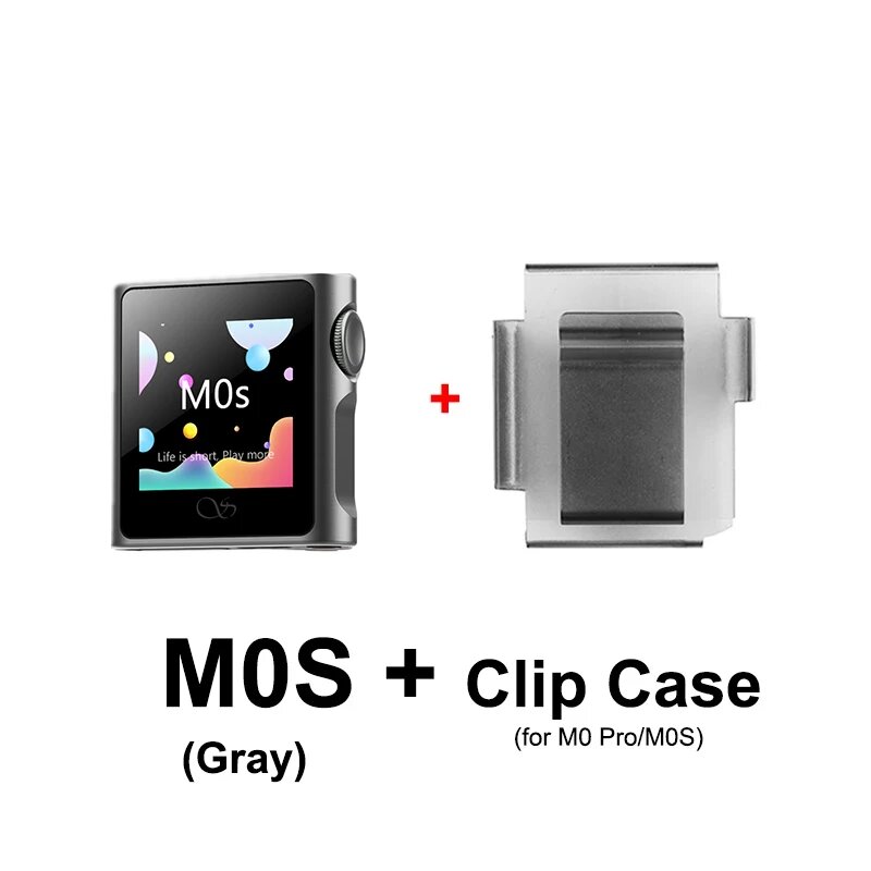 SHANLING M0S Hi-Res Audio HIFI портативный музыкальный плеер MP3 с USB DAC CS43131, Gray with clip
