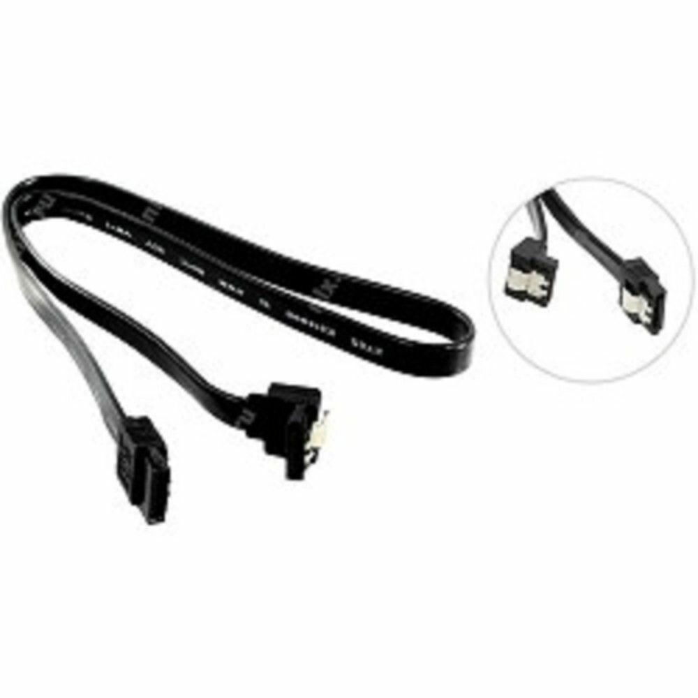 5bites Кабели SATA3 - 7PL50A BK Кабель Serial SATA V3.0, 6Гбит с, защелка, 0.50м