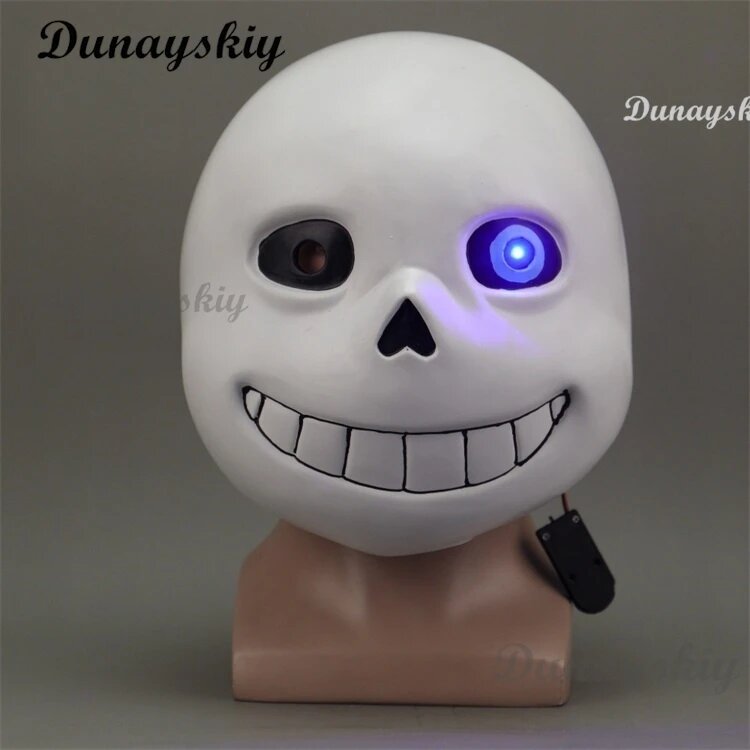 Косплей маска Undertale Sans, белая, P3