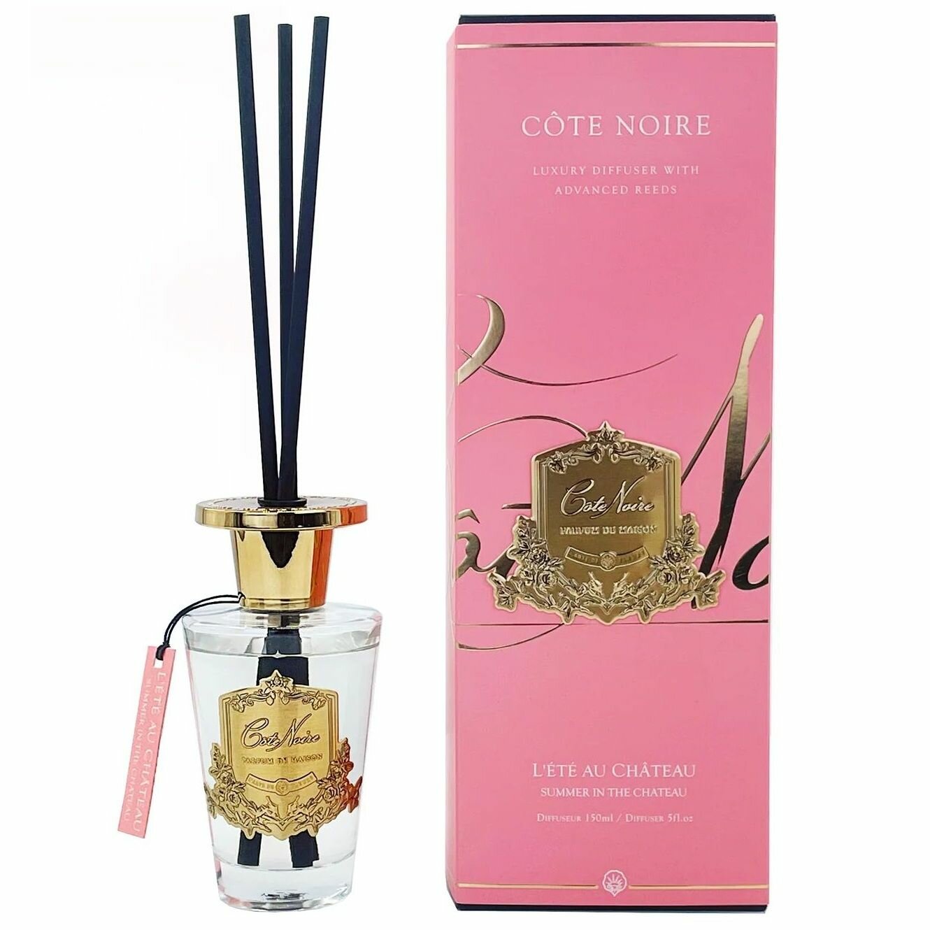 Ароматический диффузор Cote Noire Summer in the Chateau Gold Diffuser Set GMDL15052