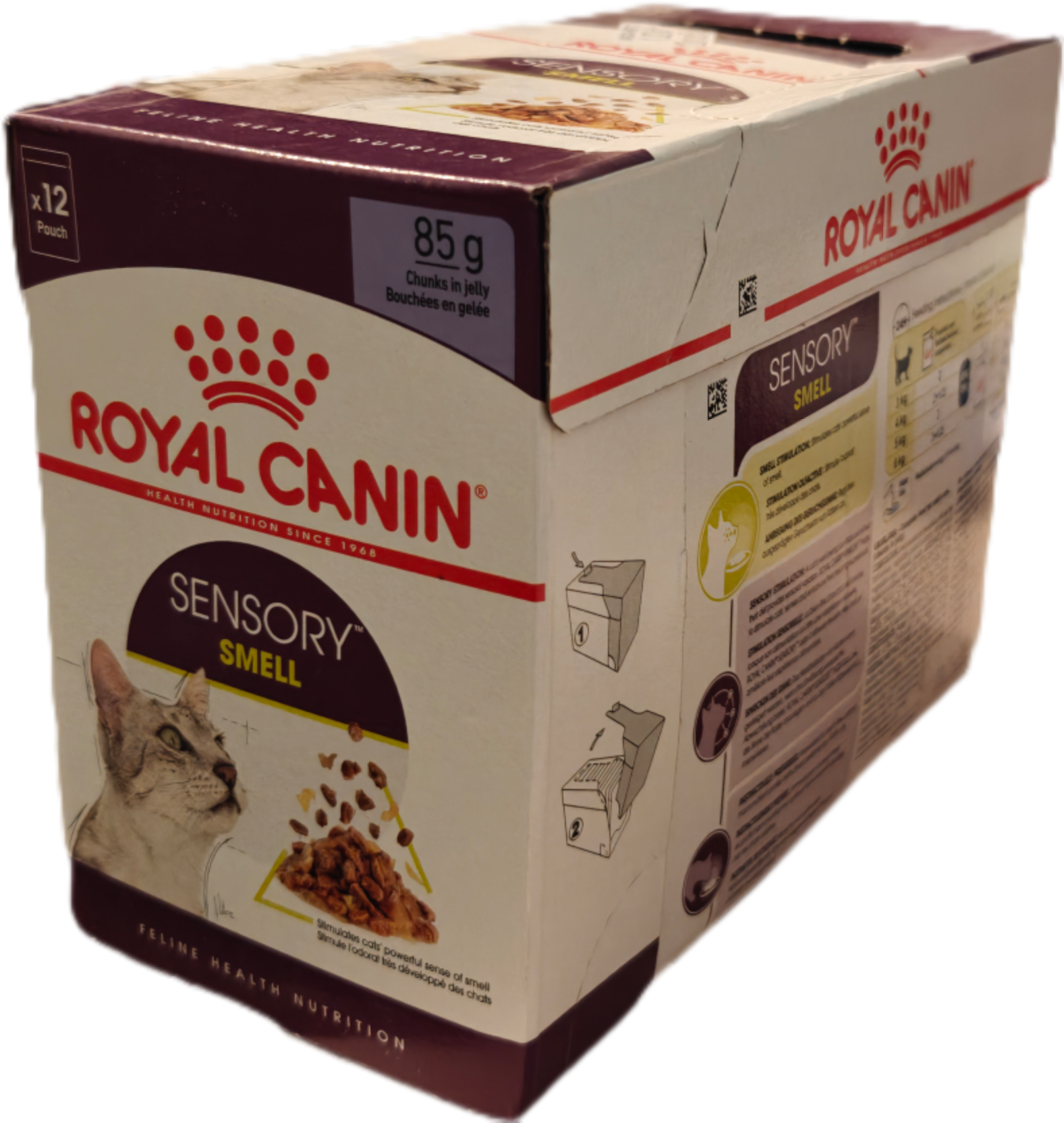 Влажный корм Royal Canin Sensory Smell для стимуляции рецепторов обоняния у кошек, кусочки в желе 85г. х 12шт
