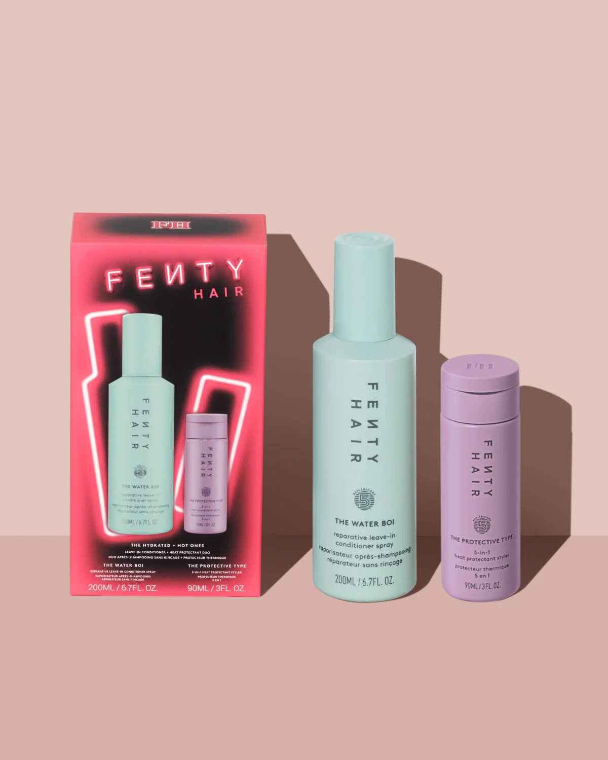 Fenty Beauty набор для подготовки к укладке (термозащита и кондиционер) The Hydrated + Hot Ones