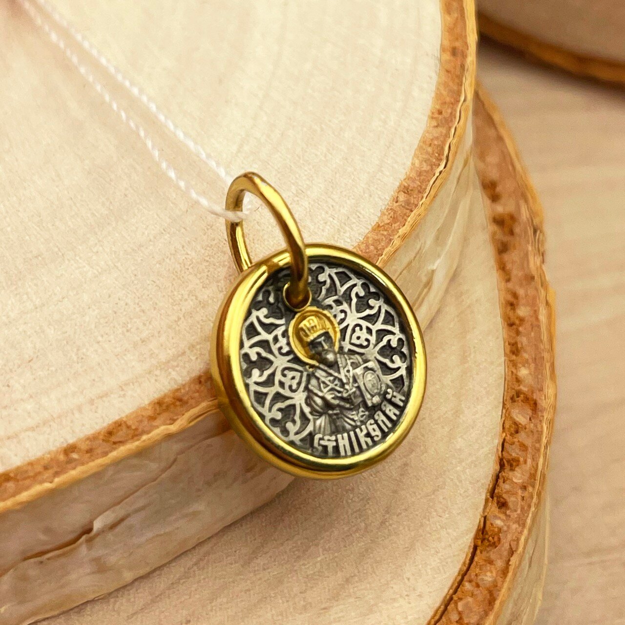 Подвеска, серебро, 925 проба, чернение, оксидирование, золочение