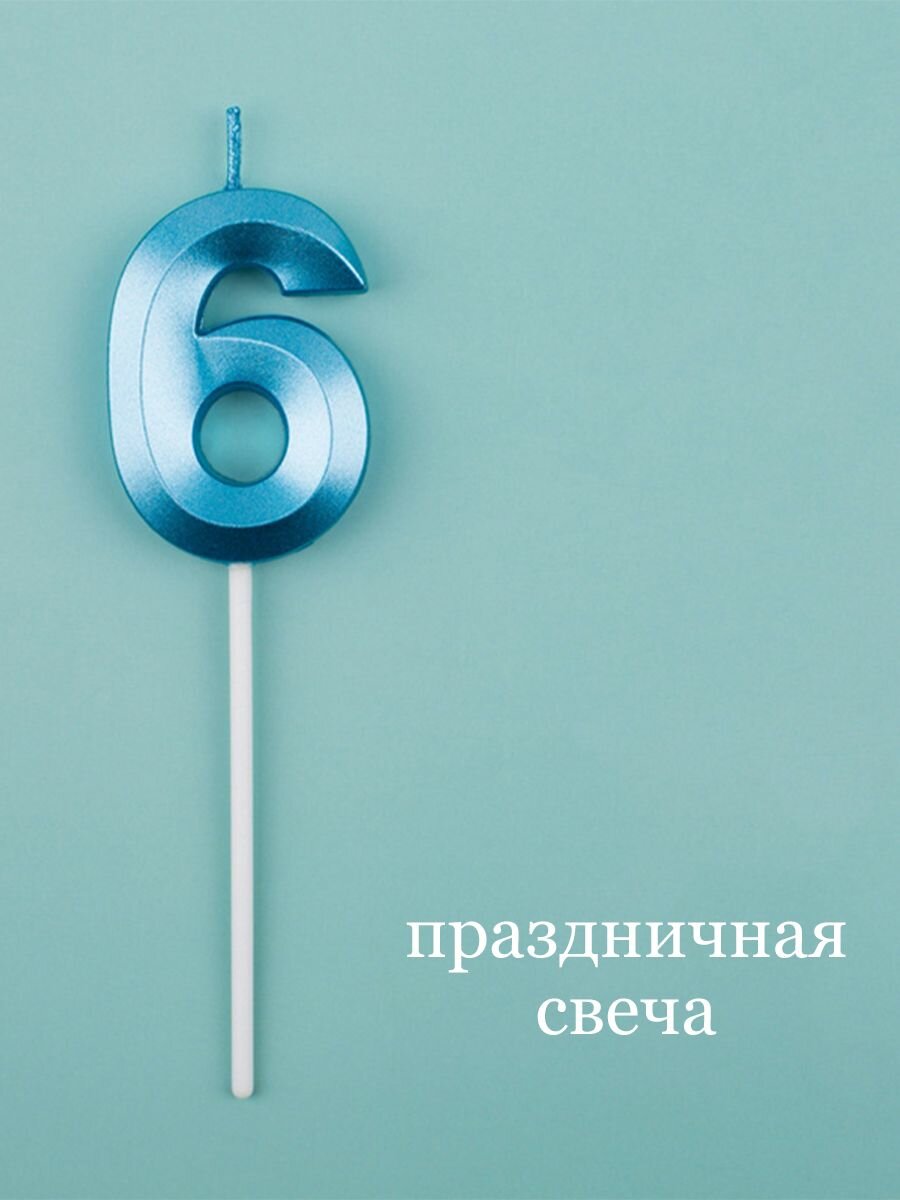 Украшение торта на день рождения свечой с позолоченными цифрами