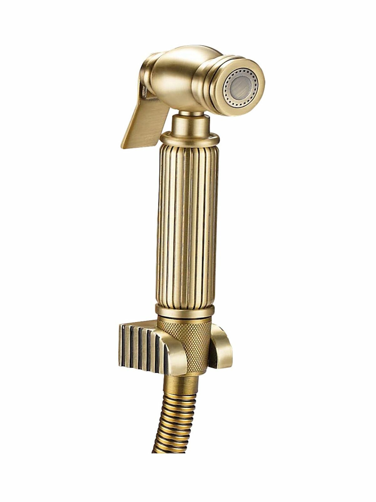 Гигиеническая лейка со шлангом для биде ZorG Sanitary AZR 3 LB BR бронза