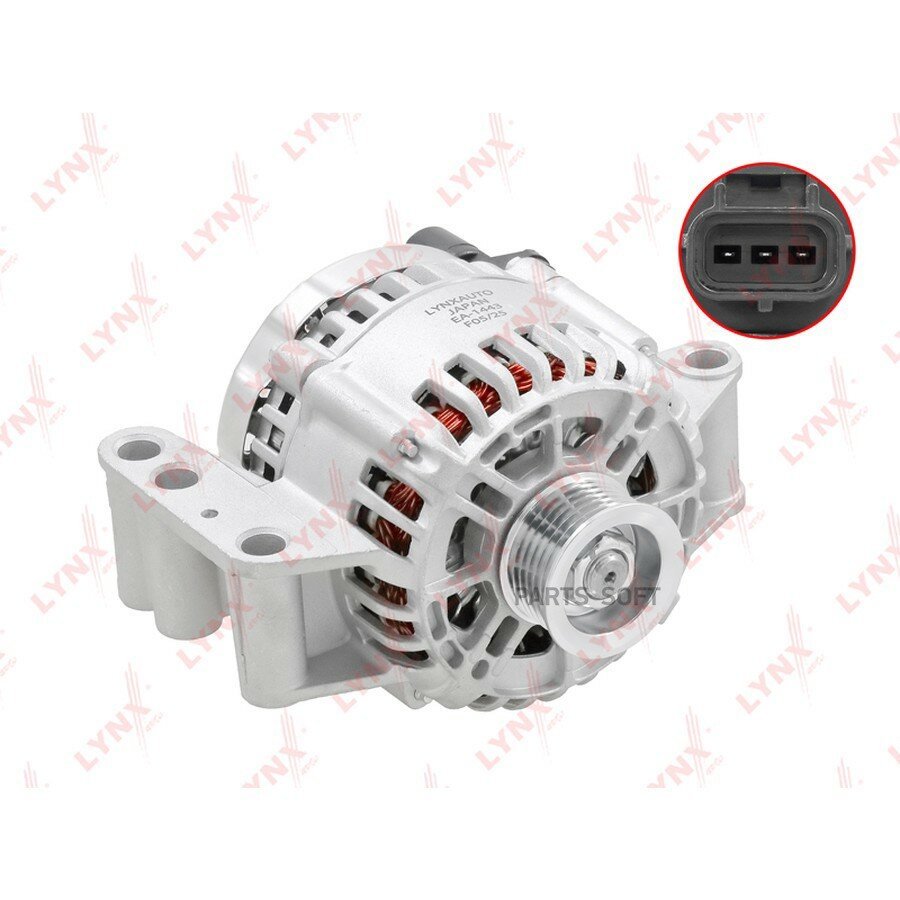 Генератор FORD Fiesta V 1.3 01-08 / Ka 1.3-1.6 01-08 / Fiesta V 1.3 03-05 от официального дистрибьютора, LYNXAUTO, артикул EA1443