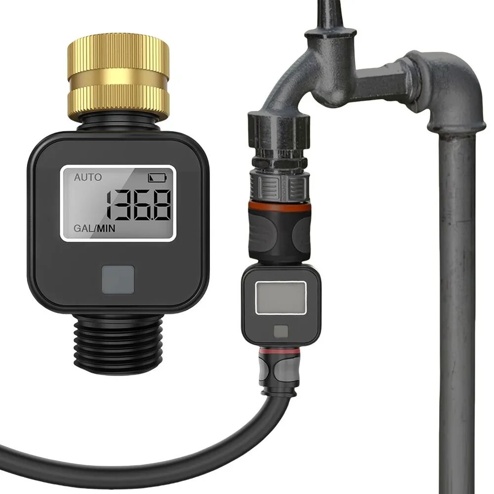 Водяной счетчик, уровень защиты IPX5, наглядный контроль расхода воды
