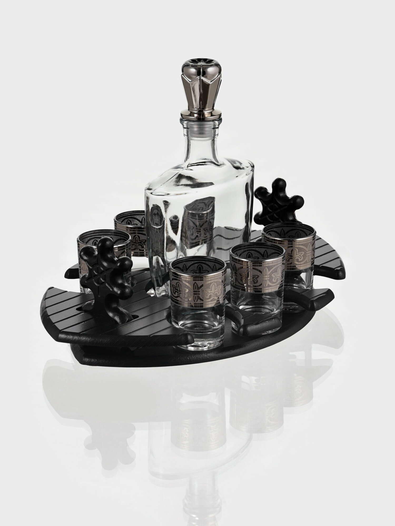 Мини-бар "Фрегат. Флоренция", 8 предметов: барная стойка, графин, стопки 6 шт, 500/50 мл