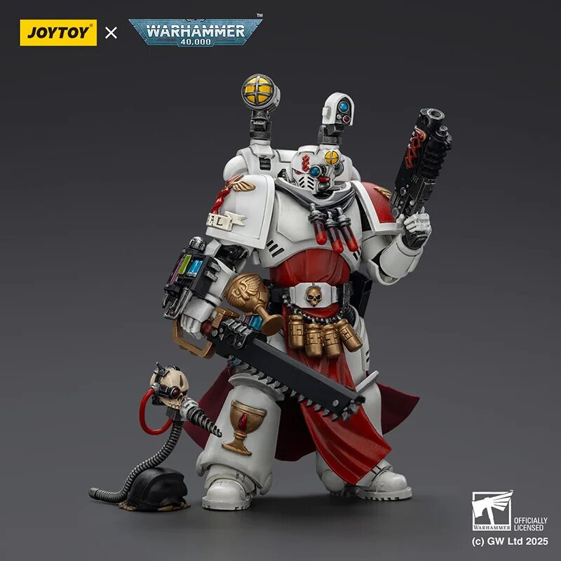 JOY TOY Dark Source Warhammer 40K Ангелы Святой Кровь 2 Капитана фигурка 1:18 Белый, B