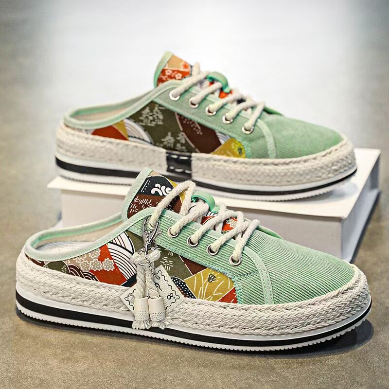 Мужские летние дышащие повседневные кроссовки 2025 года из парусины