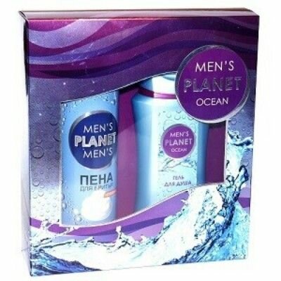 Набор для душа мужской FESTIVA гель для душа и пена для бритья в комплекте, аромат Ocean №023, дорожный формат, для ежедневного использования