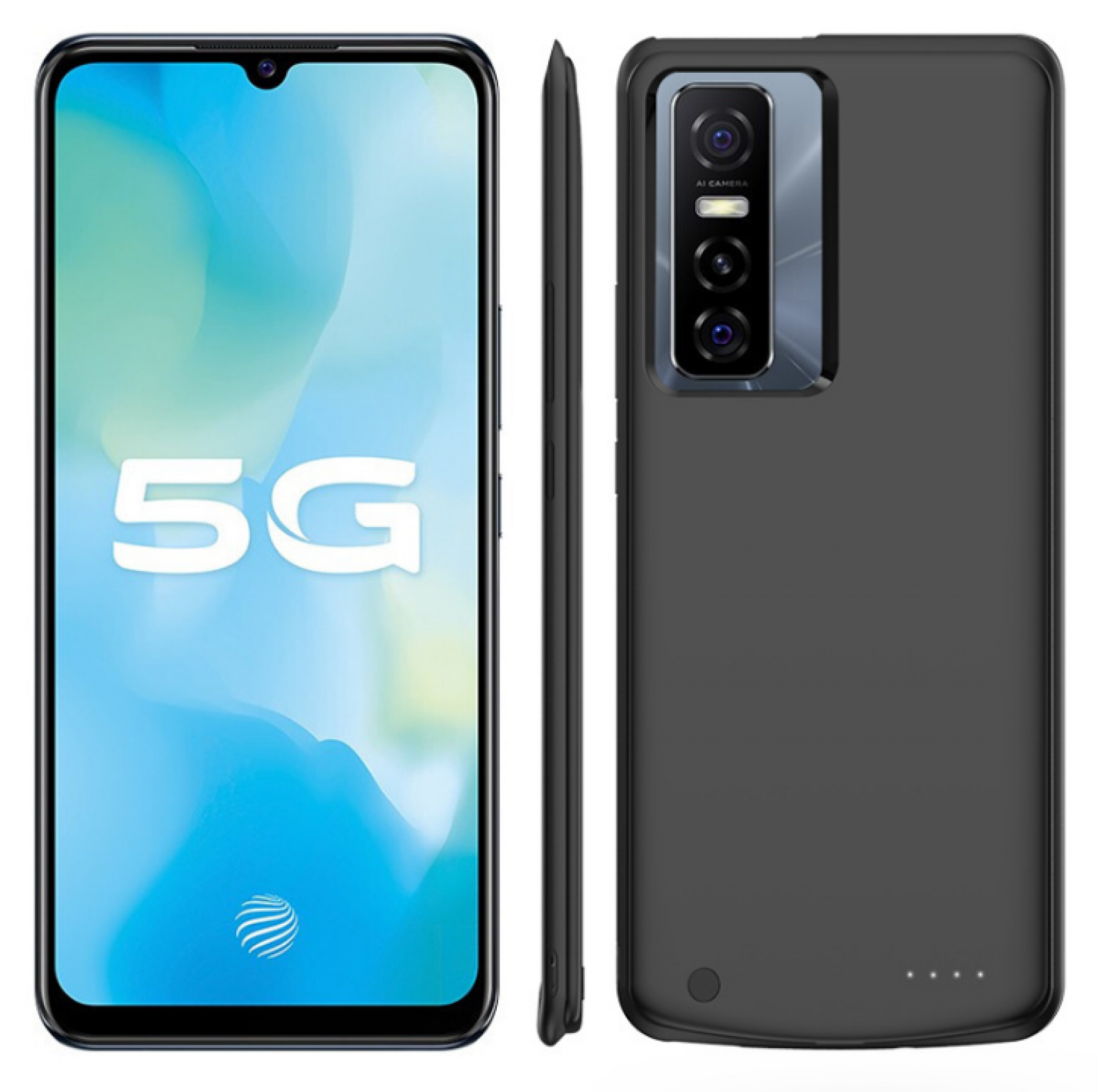 Чехол-бампер MyPads с батареей 6800 мАч для Huawei Nova 7SE и Honor 30S