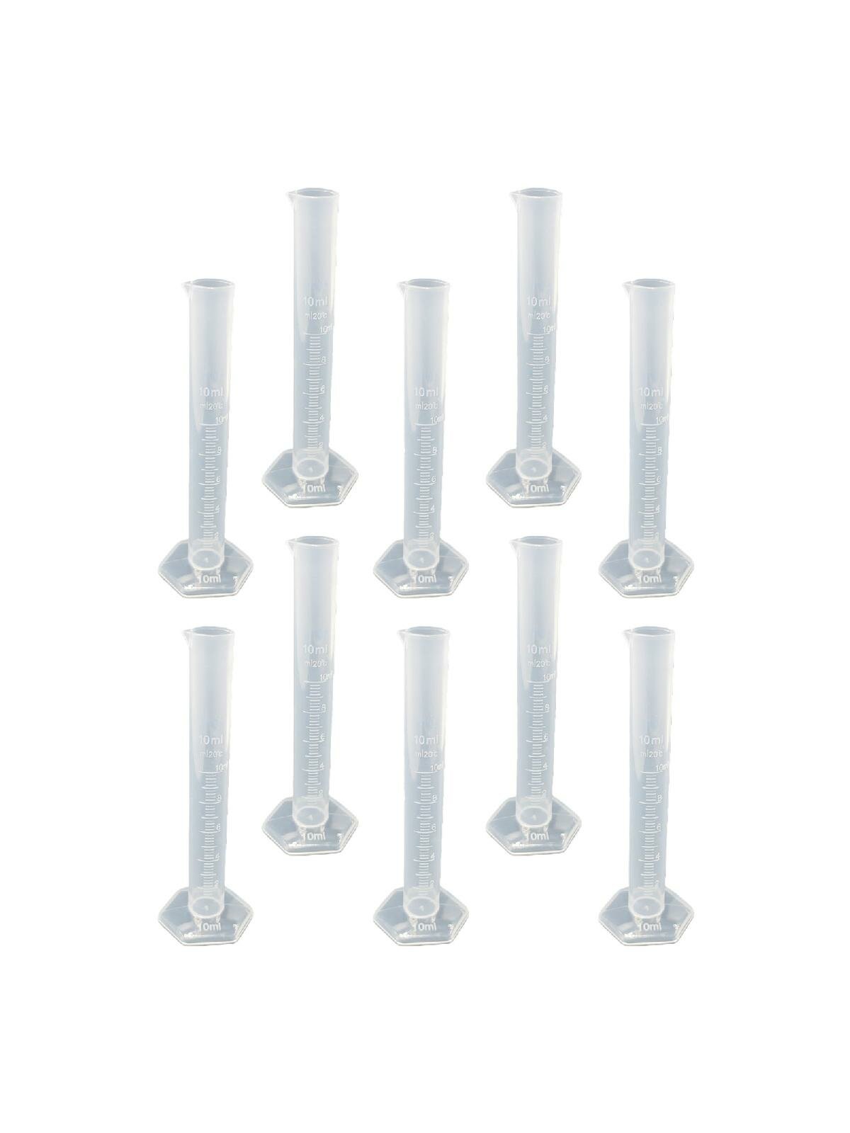 Лабораторные мерные цилиндры 10 мл для науки, колба для научных пробирок