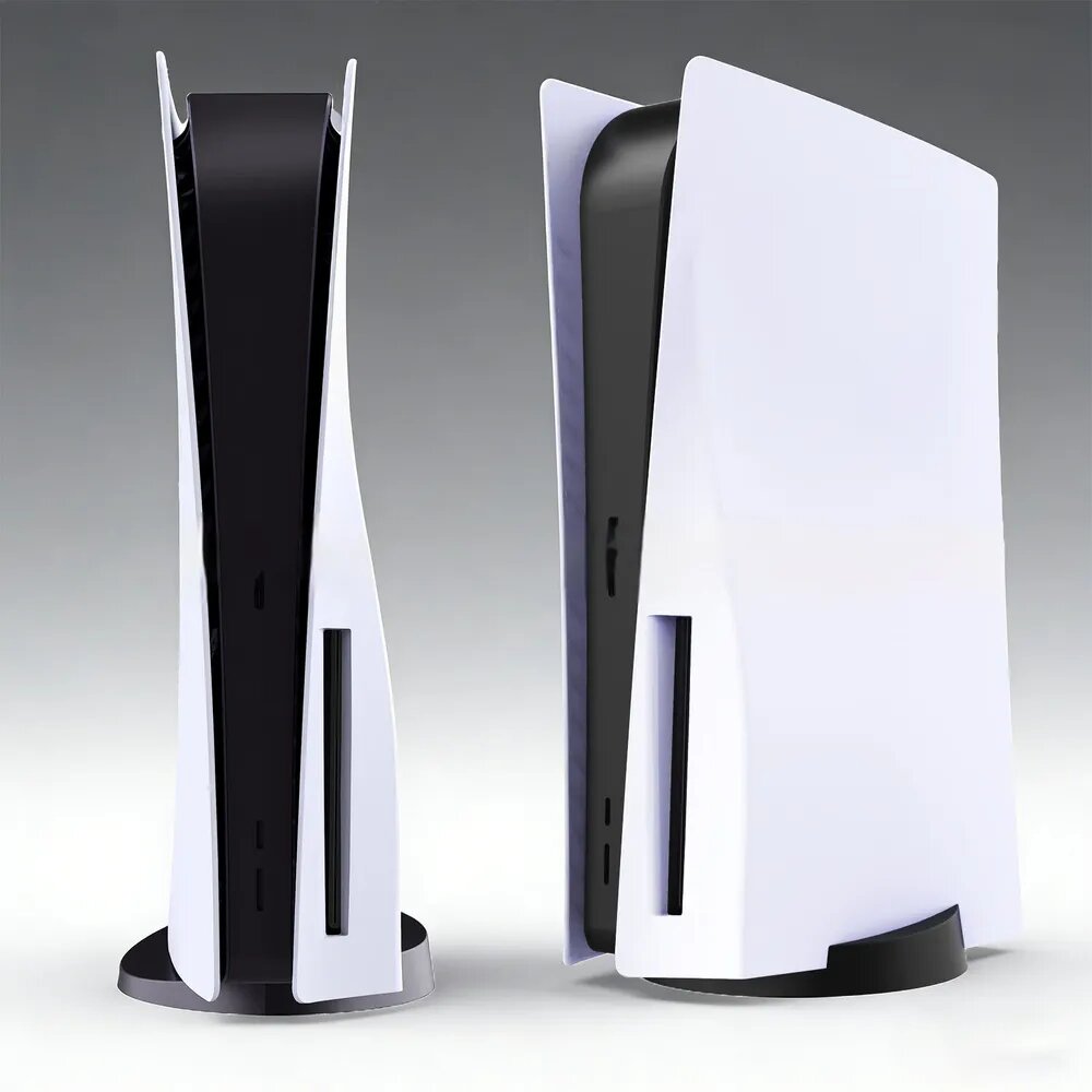 Матовая лицевая панель чехла Shell Skin Case для консоли Play Station 5 Disc/Digital Edition_1.0 Disc белое