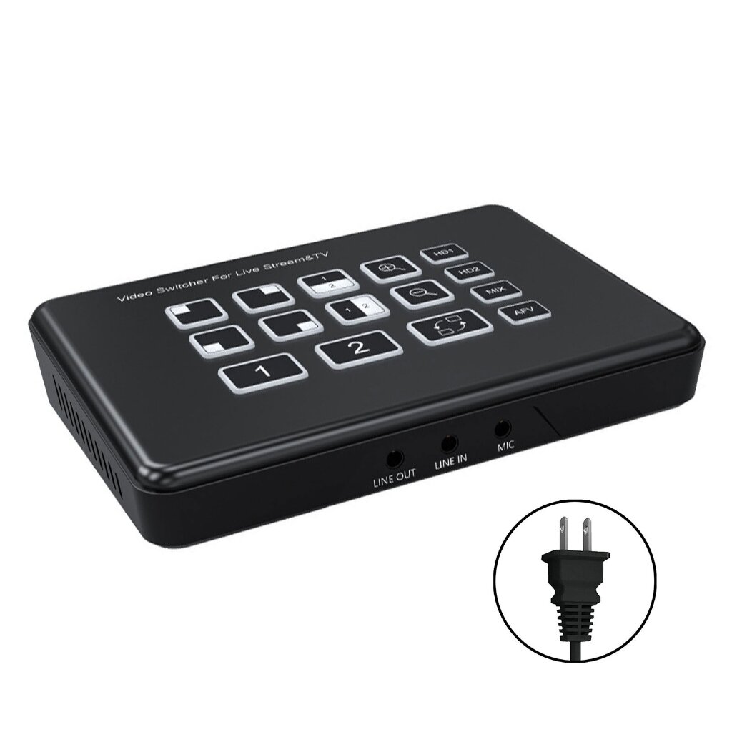 Удобный в использовании Productions Switcher Быстрая Настройка 2 В 2 Из карты захвата 1080p