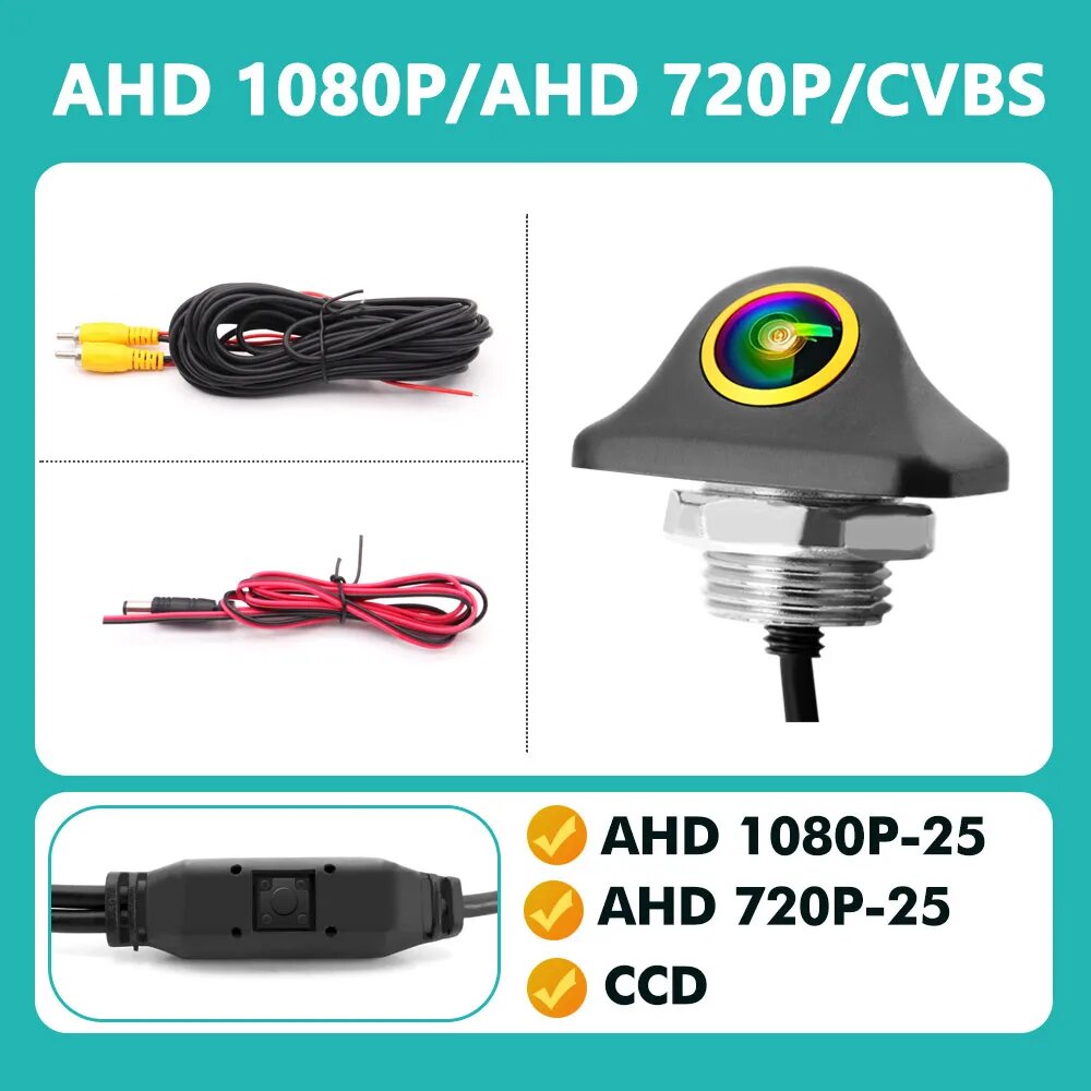 Камера заднего вида SMARTOUR 180° 4K 1080P с ночным видением AHD для General Motors, для CVBS AHD
