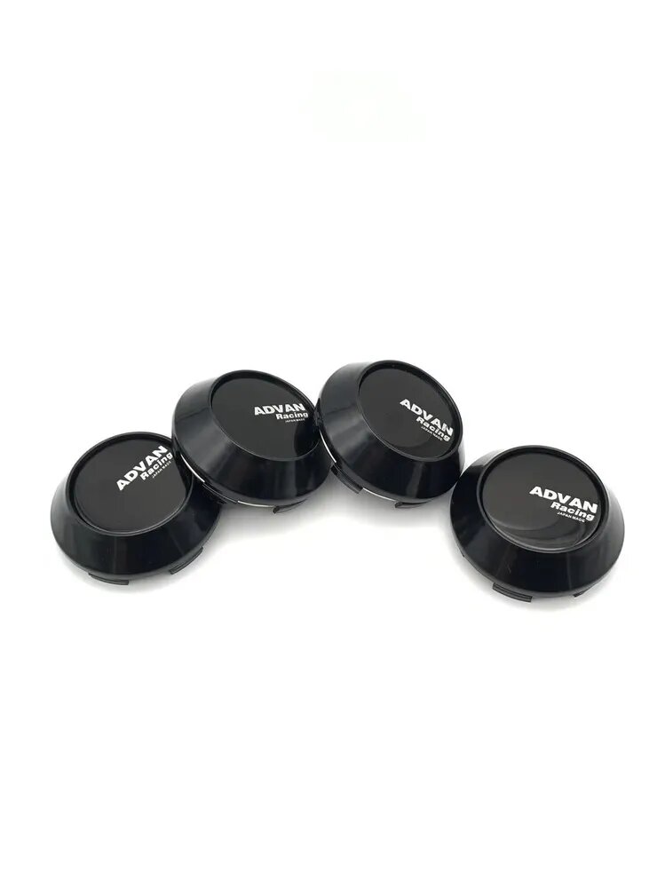 Колпак ступицы колеса ADVAN Racing, 4 шт. Заглушки на литые диски 60 мм, черные