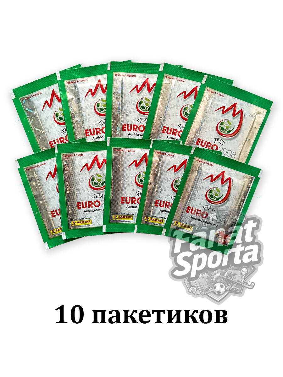 PANINI Набор наклеек Чемпионат Европы 2008 - 10 пакетиков