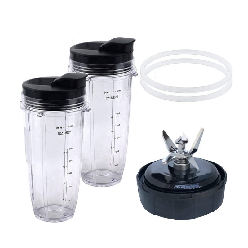 Чашка-Миксер для Соковыжималки с Крышкой и Резиновой Прокладкой Для BL641 BL2012 BL2013 BL480 BL480D BL481 BL482 BL486CO BL487 Blade24OZ