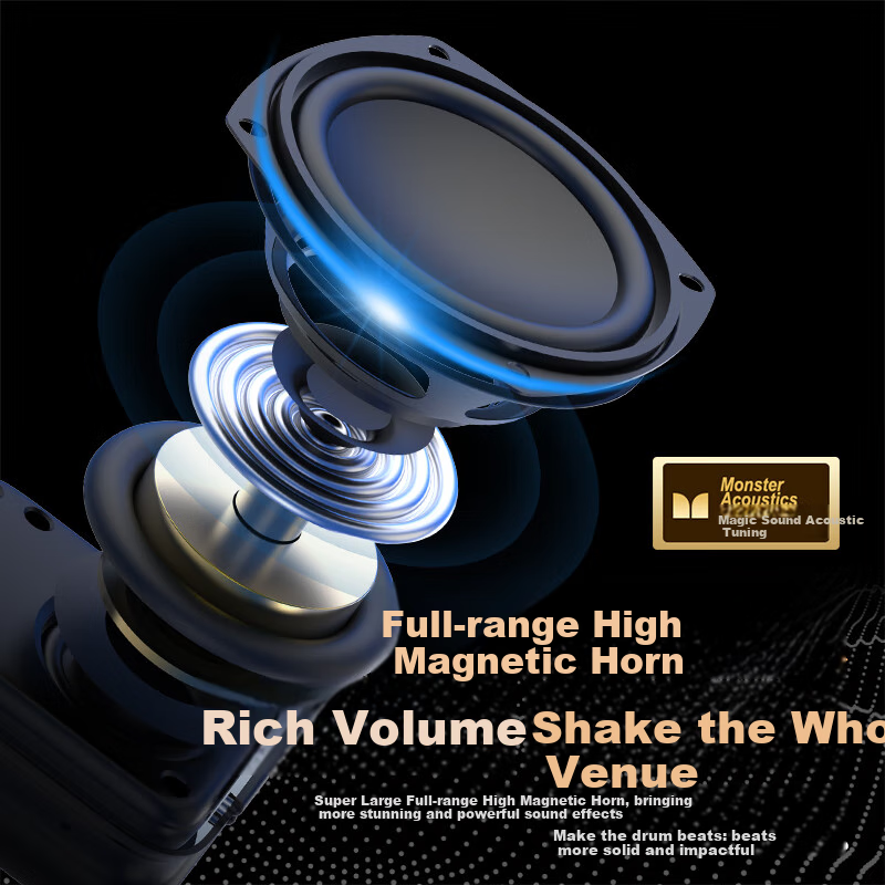 Monster M17 беспроводной Bluetooth-динамик мини-портативный наружный водонепроницаемый с бас-колонкой Ruby Red Цвет：M17